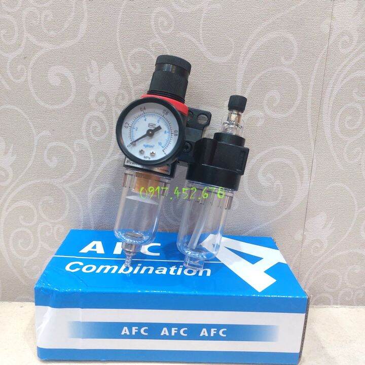 Bộ lọc đôi khí nén AFC-2000, có van điều chỉnh và đồng hồ áp suất | Lazada.vn