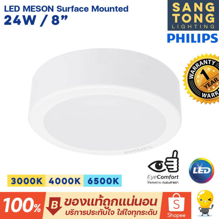 Philips LED Downlight 24W รุ่น MESON 200 59474 8 นิ้ว (8") Surface ...