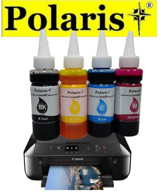 Polaris Canon Dye Ink 100ml - 4 colors for Canon Printer | Lazada PH