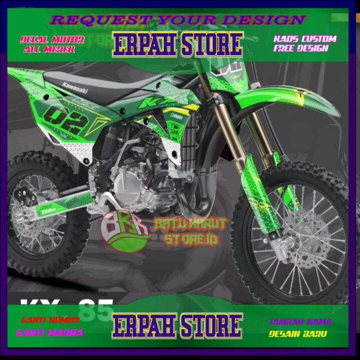 DECAL KX 250 TERBARU FULL BODY || DECAL KX 85,KX 250 ,KX 85 NEW GTX ...