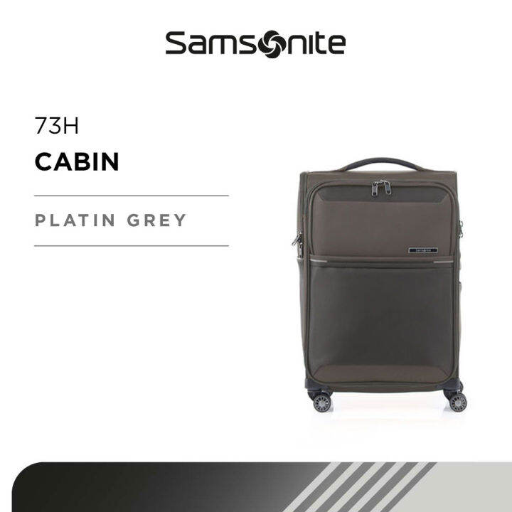 Samsonite Koper Softcase 73H Spinner Cabin 20 Inch - Platin Grey ...