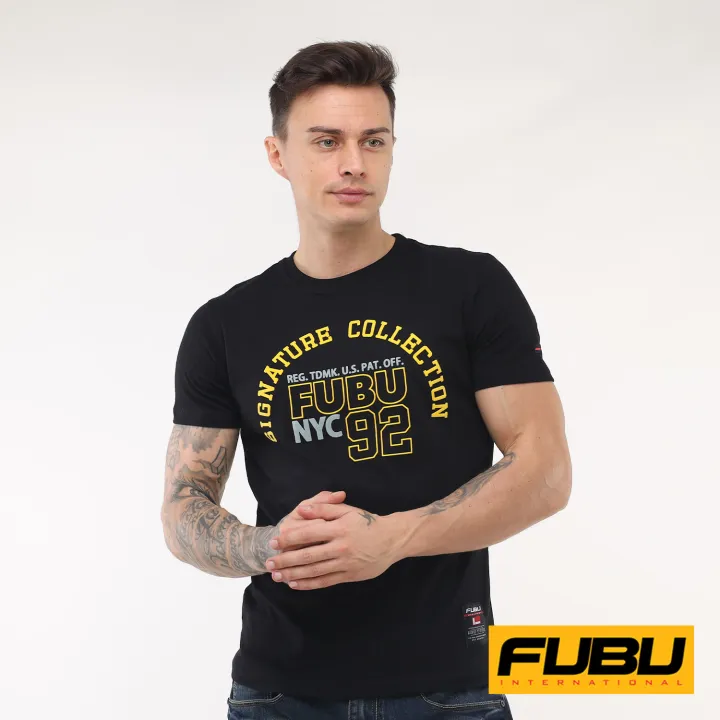 Fubu Round Neck Muscle Fit FBT01B-2850 (Black) | Lazada PH