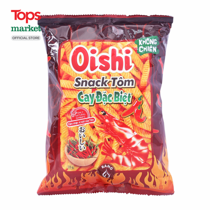 Snack Oishi Tôm Cay Đặc Biệt 40G - Siêu Thị Tops Market | Lazada.vn