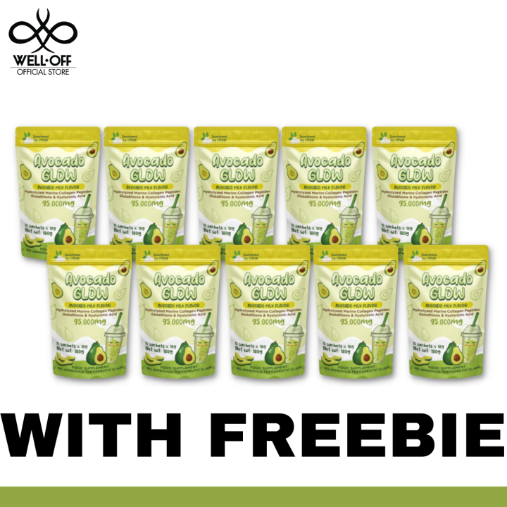 Avocado Glow Avocado Milk Flavor 98,000mg 18g x10 sachets (10 packs ...