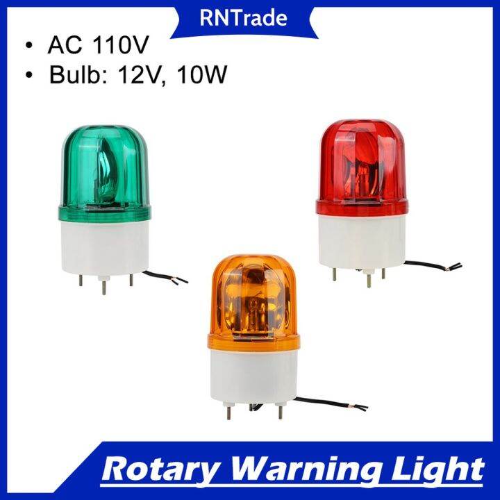 Revolving Emergency Light Rotary Warning Light KM-110 AC110V, Bulb 12V ...