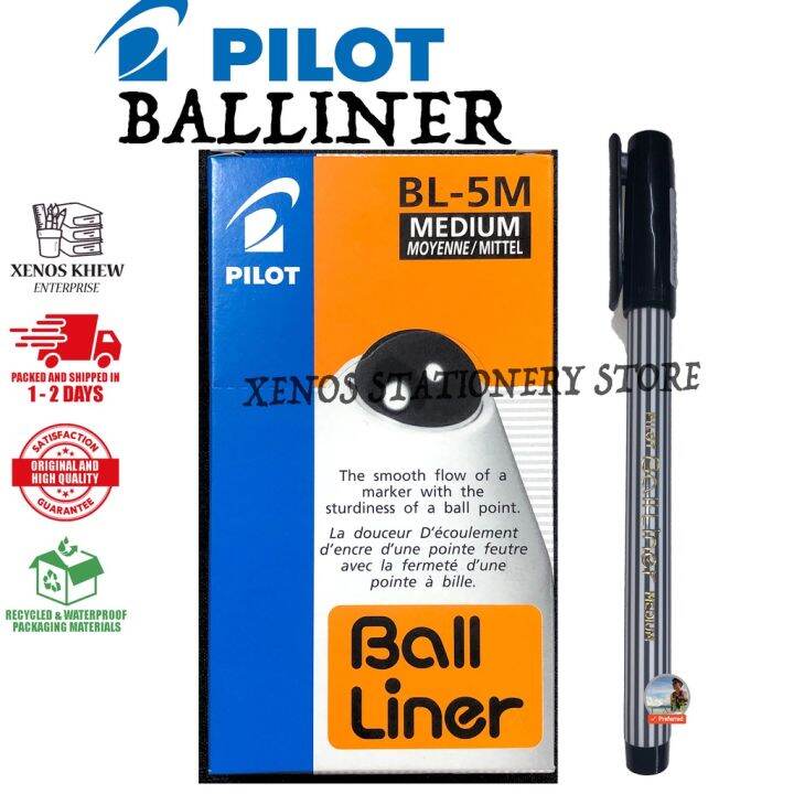 PILOT BALL LINER 0.8MM / PILOT BALLINER PEN (READY STOCK / 100% ...