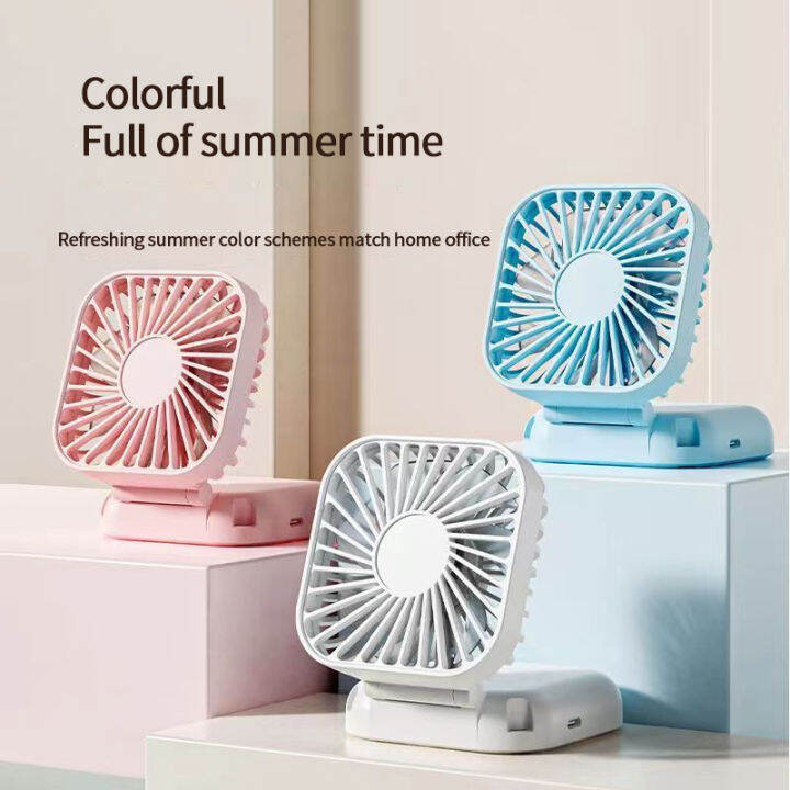 New Mini Halter Fan Handheld Portable Small Fan Desktop Usb Charging ...