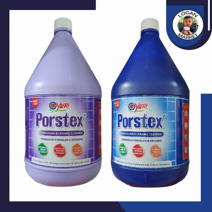 Yuri Porstex Biru Ungu 2 Liter 2000ml Cairan Pembersih Kerak Lantai ...