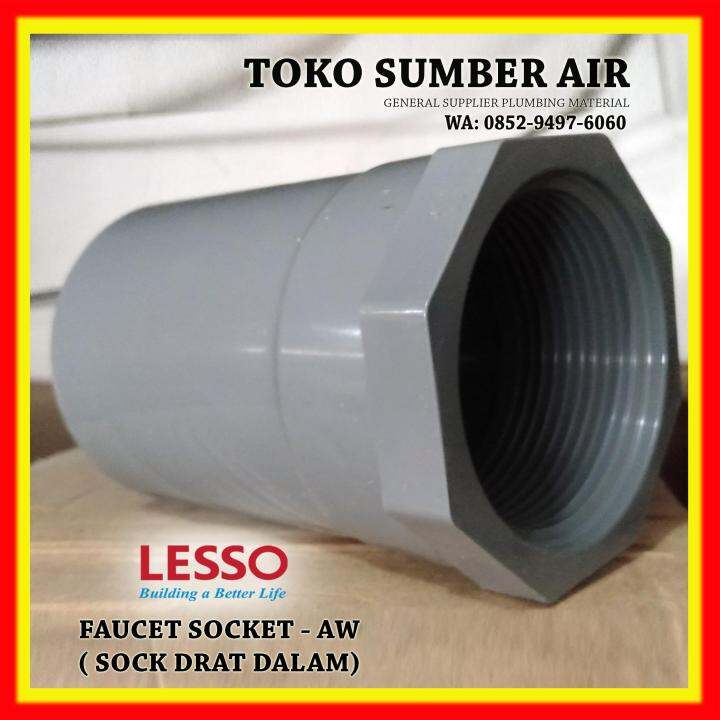 PVC FAUCET SOCKET (F-SOCK) 3/4 INCH per 10 Pcs - AW - MERK LESSO ...