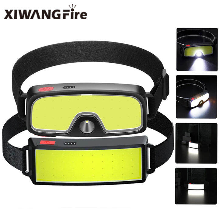 XIWANGFire ไฟคาดหัว COB + ไฟLED XPE ไฟคาดหัวกันฝน ชารจ์ไฟUSB | Lazada.co.th