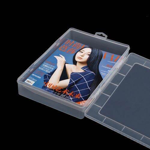 DV204Rectangular A4 File Transparent Plastic Storage Box长方形A4文件透明塑料收纳盒 ...