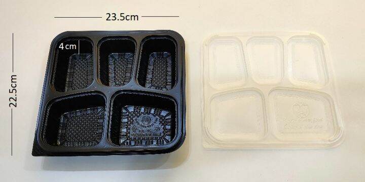 [50 set] Disposable Plastic Food Container Lunch Box Bento Box HIRO FOOD (Base & Lid set) | Lazada