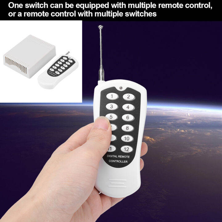 Kalaini DC 12V Relay 12 Channel Wireless RF Remote Control Switch ...