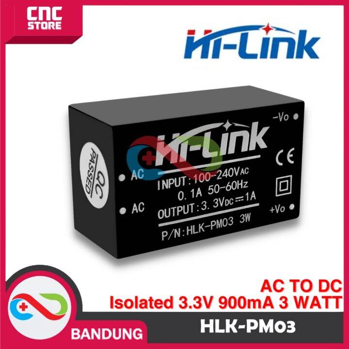HI-LINK HLK-PM03 AC TO DC ISOLATED 3.3V 900MA 3 WATT | Lazada Indonesia