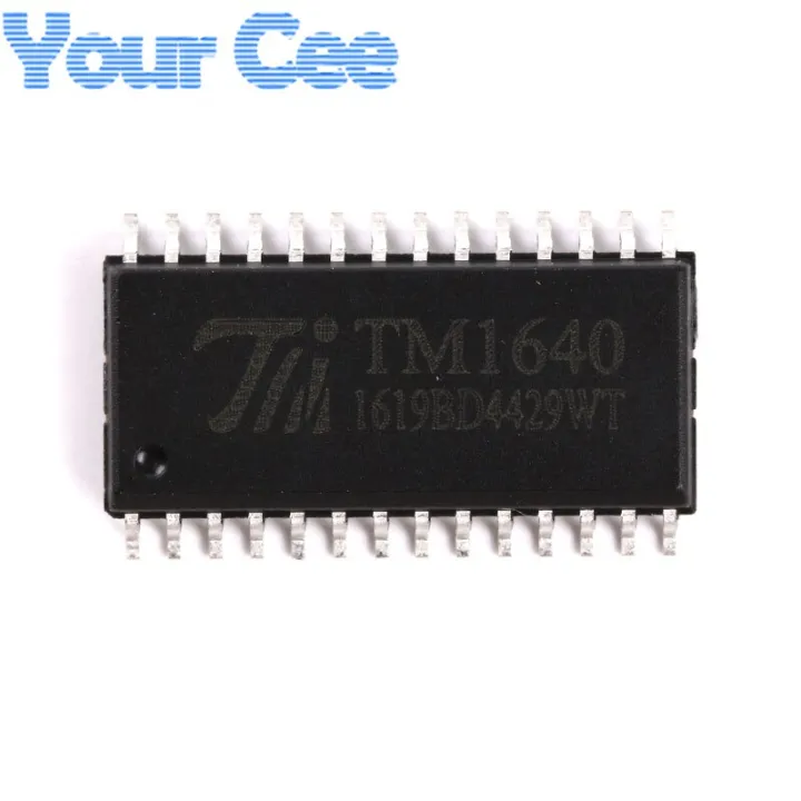 5pcs TM1640 LED Digital Tube Display Driver IC 8 Segment×16 bit SOP 28 Original Tianwei SMD ...