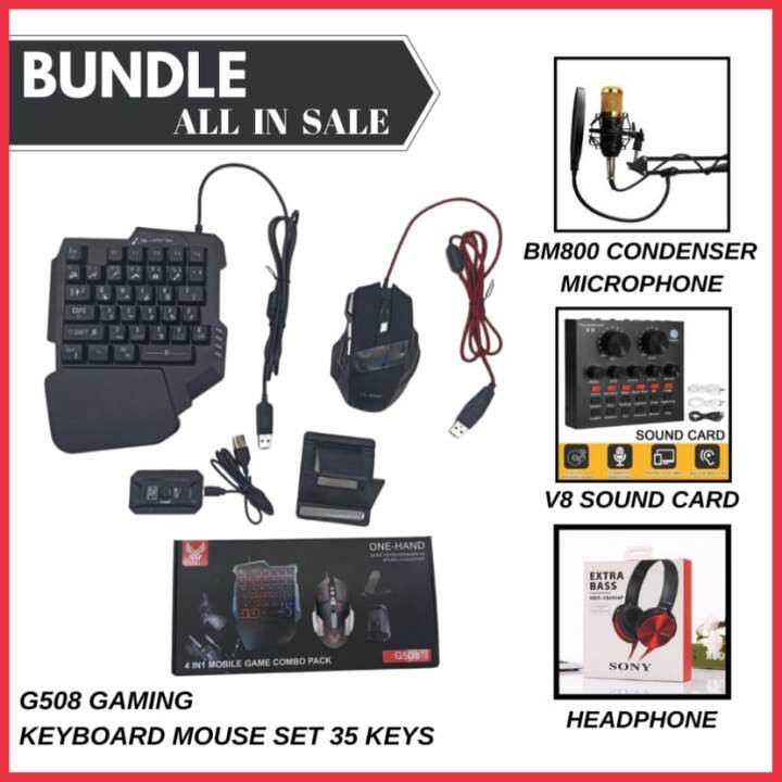 [Best Seller] Bundle All in Sale G508 Gaming Keyboard Set, Gaming Mouse ...