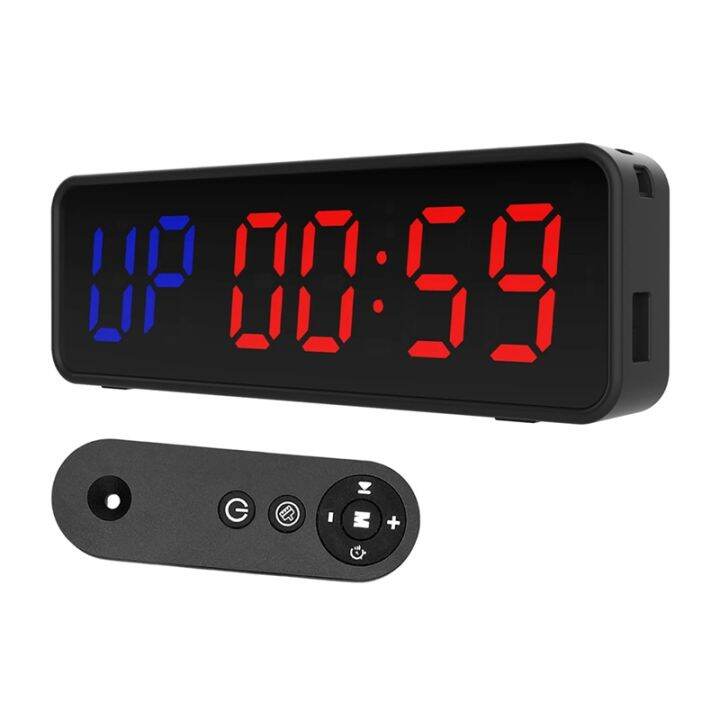 Countdown Clock Portable Gym Timer Interval Timer Led Digital Display Workout Fitness Sports