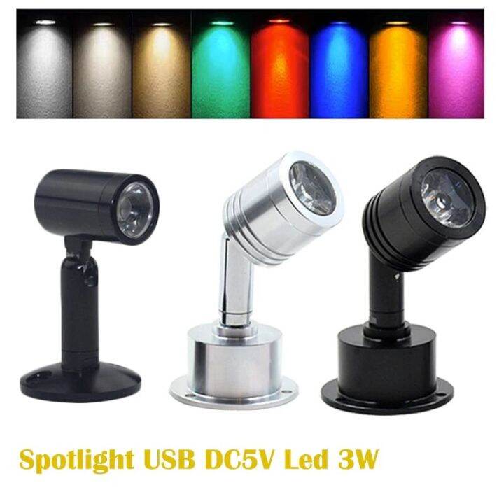 Spotlight USB 5V Led 3W Jewelry Cabinet Showcase Mini Spot Bench Lamp ...