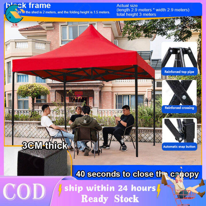 【Ready Stock】Heavy Duty Tent Foldable Retractable Tent waterproof ...