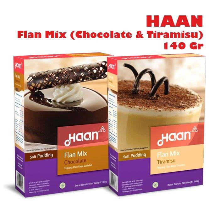 haan pudding flan mix 140 gram all varian | Lazada Indonesia