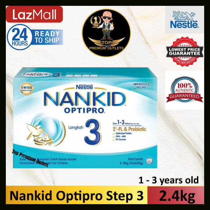 Nestle NANKID OPTIPRO Step 3 (2.4kg) Exp: 08/2023 (Online Exclusive ...