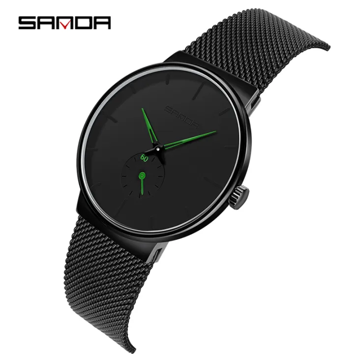 Sanda Couple New Fashion Pioneer Trend Simple Invisible Scale Quartz ...