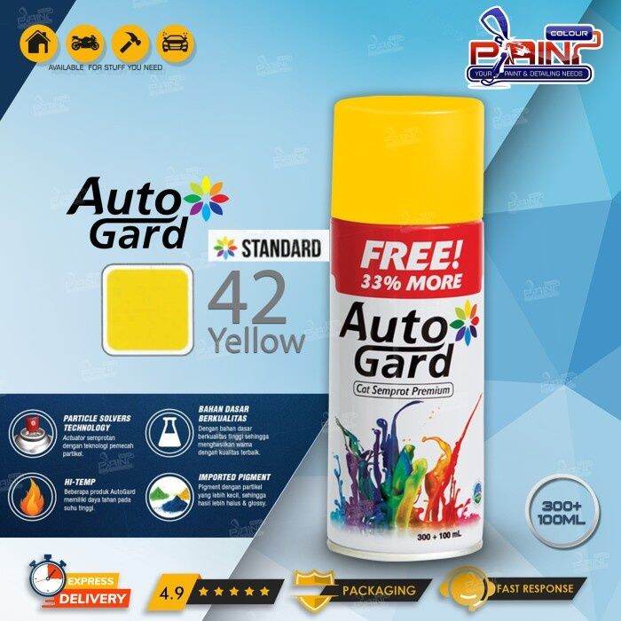 AUTOGARD YELLOW KUNING 42 - Cat Semprot Premium Motor Rumah | Lazada ...