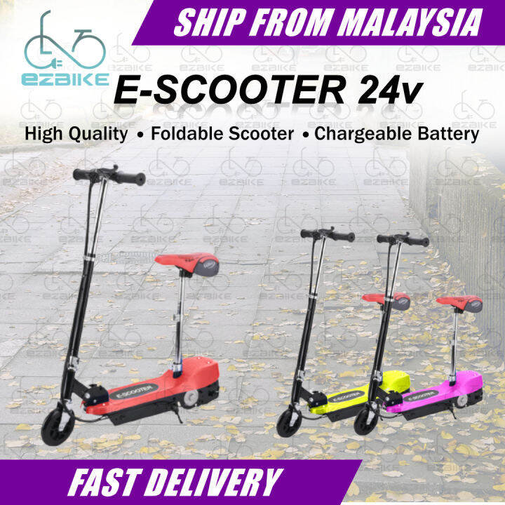 EZBIKE eScooter 24v electric scooter light smart E-bike motor skuter ...