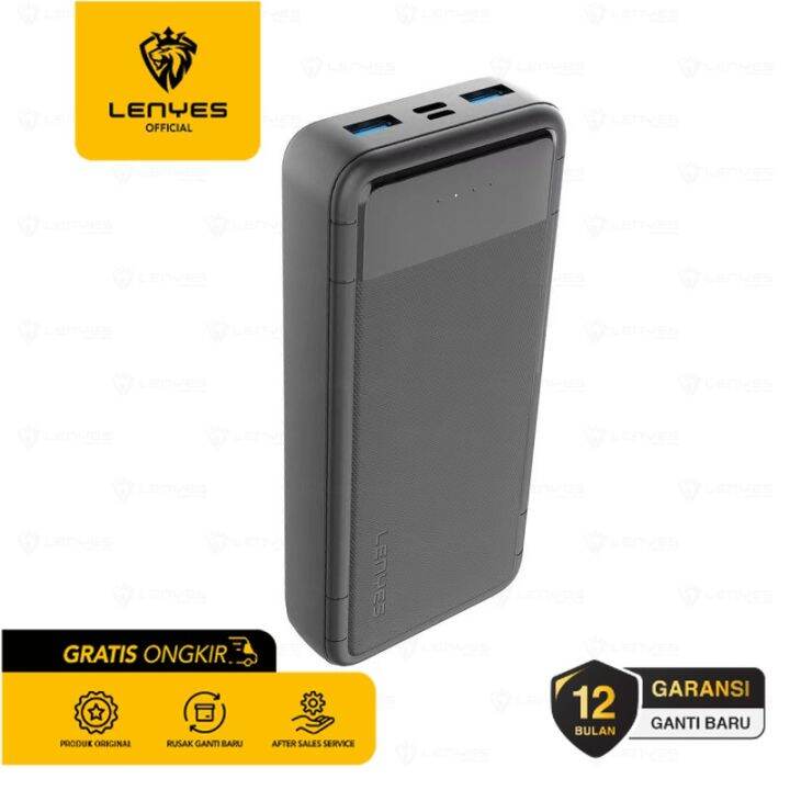 LENYES PX233 Powerbank Real Capacity 20000mAh Original | Lazada Indonesia