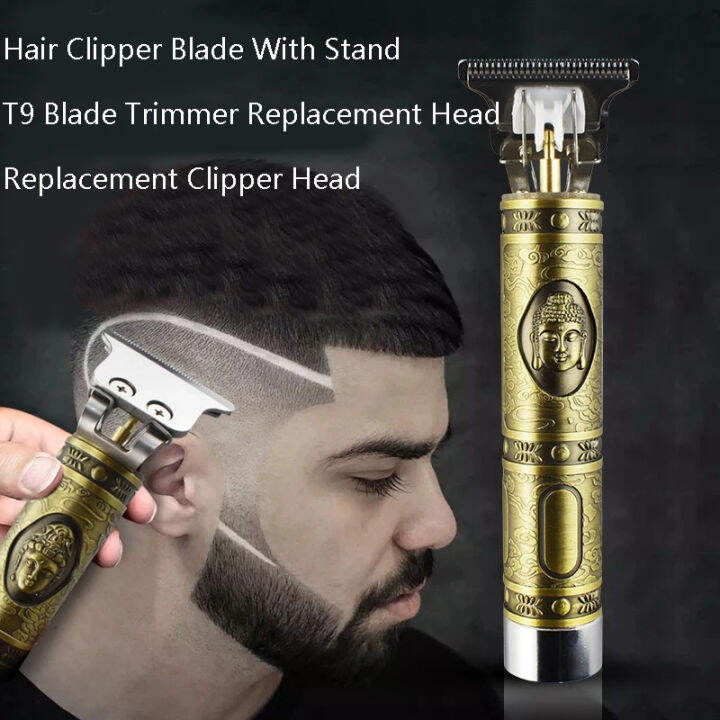 [Mecola] T-Shaped Hair Clipper Blade With Stand T9 Blade Trimmer ...