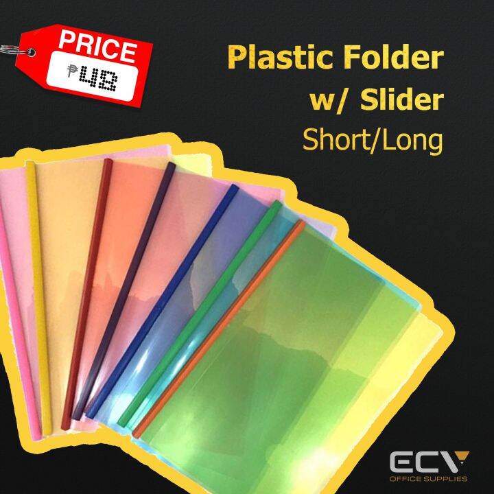 FOLDER PLASTIC WITH SLIDER LONG/ SHORT (12s per pack) | Lazada PH