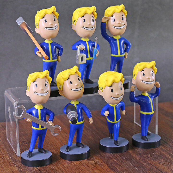 Fallout 4 Vault Boy Bolehead Gaming Anime Figures Toys Series ...