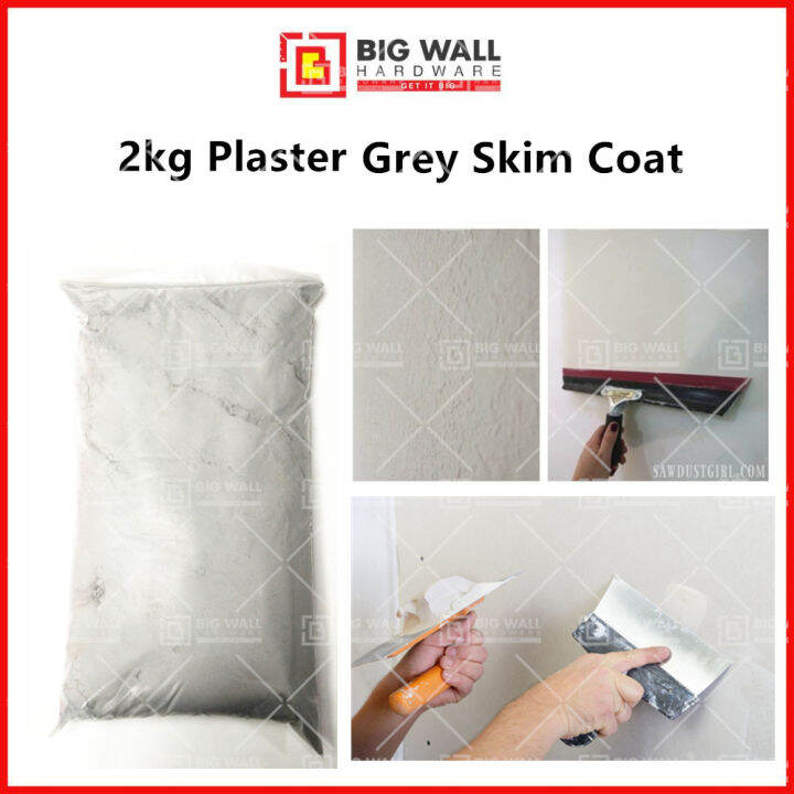 Duracem 2kg Plaster Top Grey Skim Coat for Internal and External Wall ...