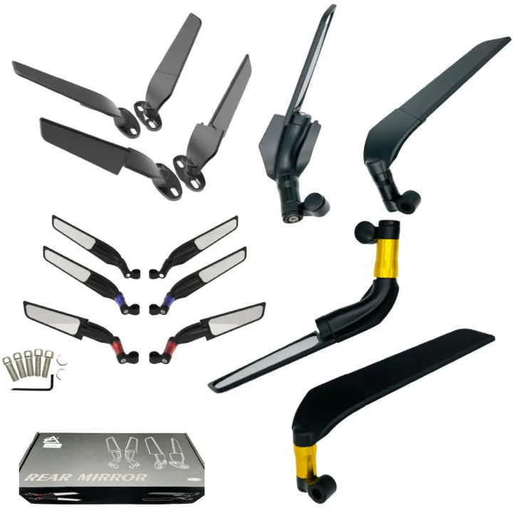 Universal Winglet Alloy Bolt Types Stealth Mirror(Honda,Yamaha,Suzuki ...