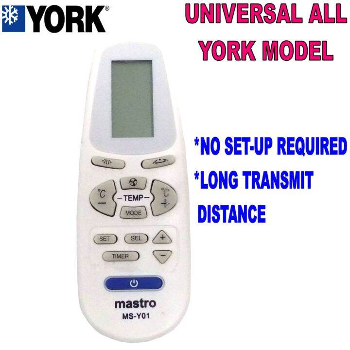 【CLEAR STOCK】 York Universal Air Conditioner Remote Control MS-Y01 Alat Kawalan Jauh Pendingin ...