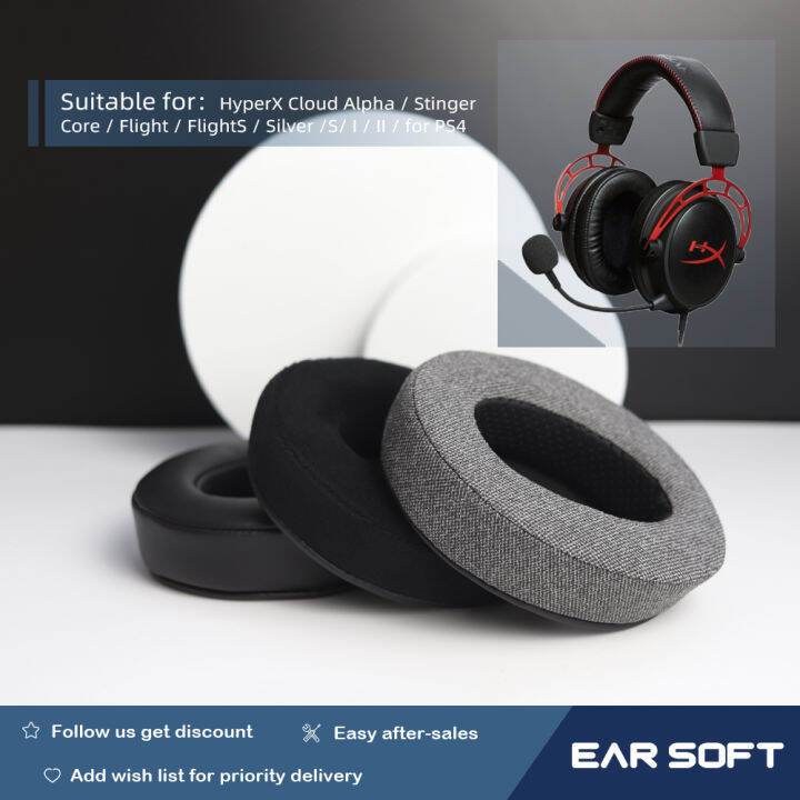 Earsoft Replacement Ear Pads for HyperX Cloud Alpha, Flight, FlightS ...