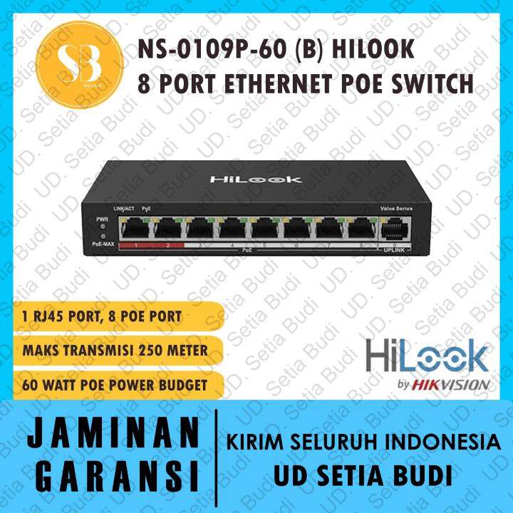 POE Switch Hilook NS-0109P-60 (B) 8 Port Ethernet | Lazada Indonesia