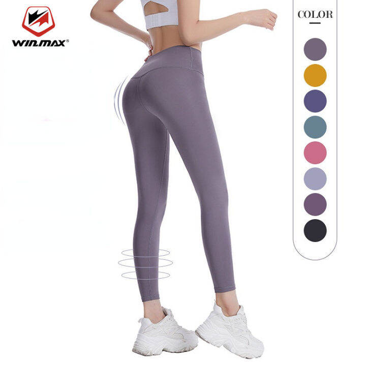 Winmax 2023 ขายฟิตเนสหญิงเต็มความยาวเลกกิ้ง 19 สีกางเกงวิ่งกางเกงโยคะ ...
