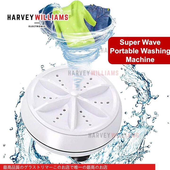 Ultrasonic Turbo Washing Machine Portable lazy laundry Travel Washer ...