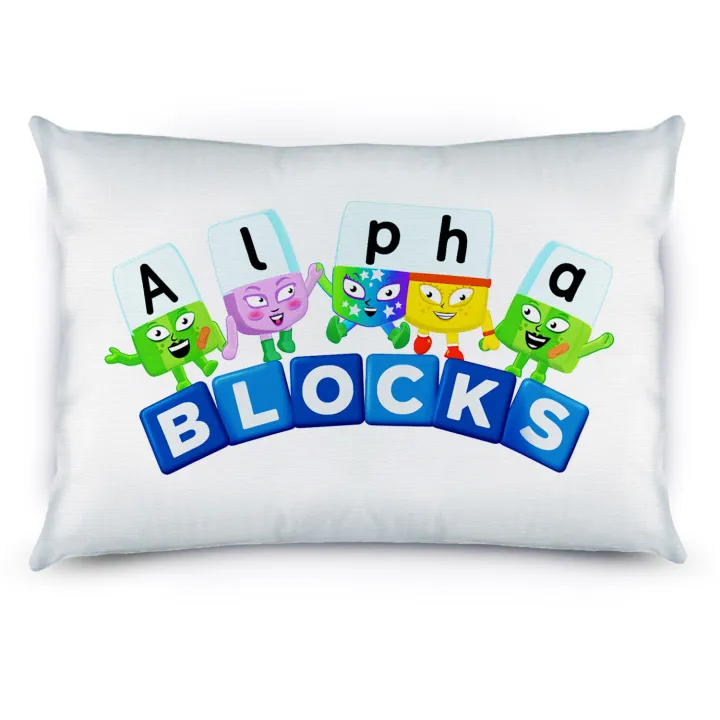 Alpha Blocks toys pillow big size 13 x 18 inches design 01 | Lazada PH