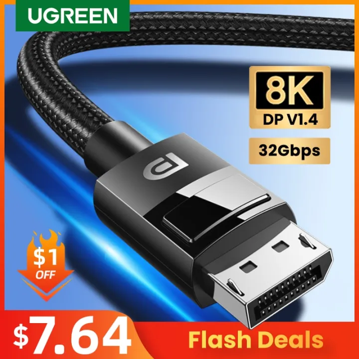 UGREEN Displayport Cable 8K DP1.4 4K144Hz Video Audio Cable for Xiaomi ...