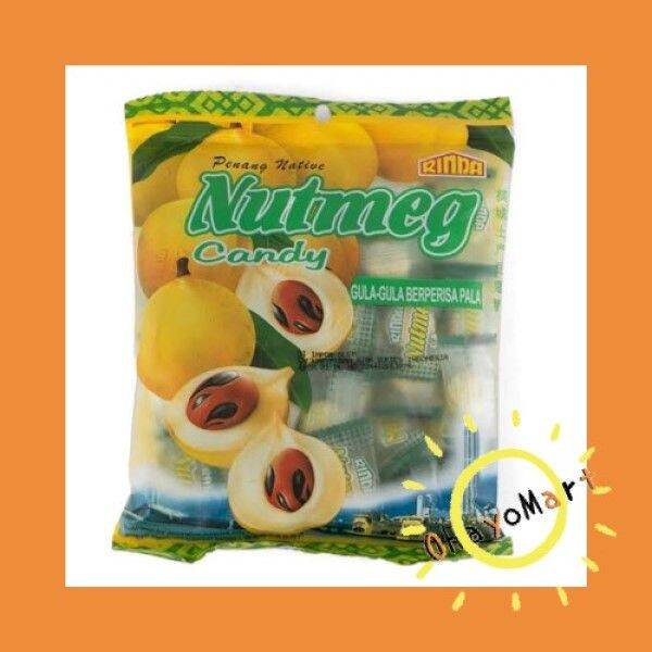 Rinda Nutmeg Candy/ Permen Rasa Pala Penang Native/ Permen Pala 200g ...