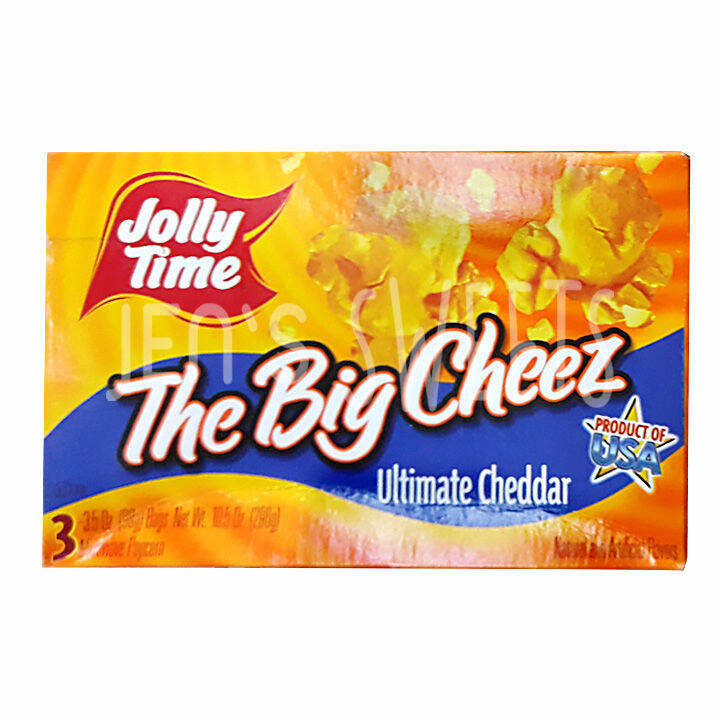 Jolly Time Jollytime The Big Cheez Popcorn Ultimate Cheddar, 298 grams ...