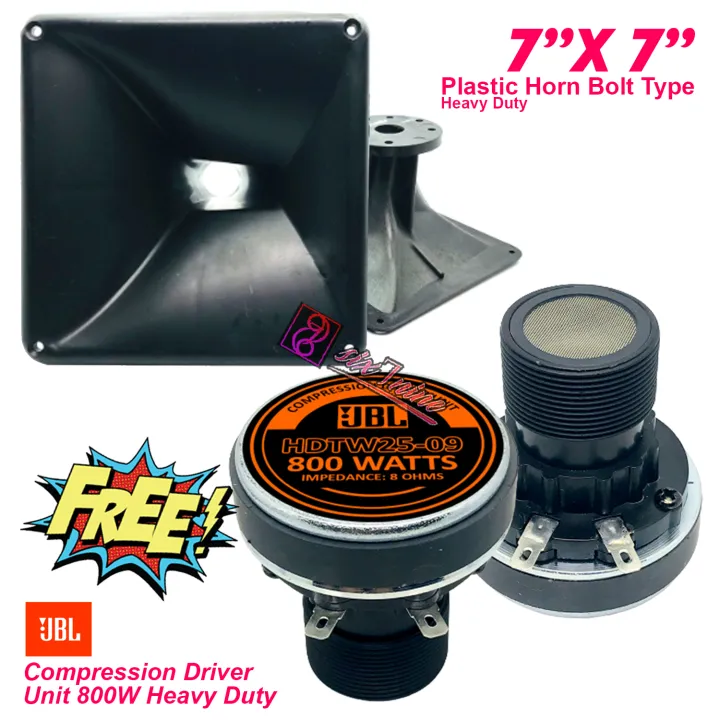 7 X 7 Inches Plastic Horn Bolt Type For Tweeter/Driver Unit With JBL ...