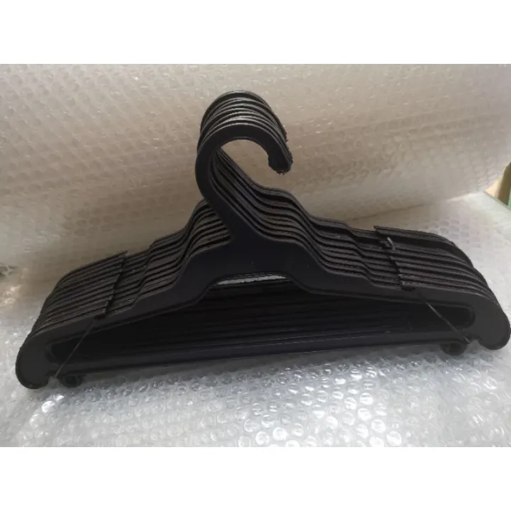 (12pcs) Flat Hanger Black 14.5 Inch | Lazada PH