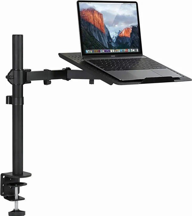 Mount-It! Laptop Desk Stand Mount | Articulating Vented Laptop Tray ...