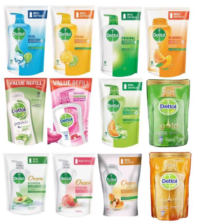 DETTOL SHOWER GEL ONZEN / BOTANY / ORIGINAL / FRESH / GENTLE CARE ...