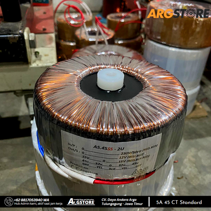 Trafo toroid donat 5A 45V CT Helenic German | Lazada Indonesia
