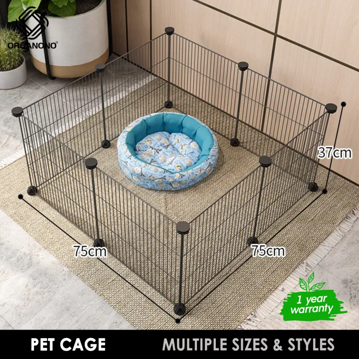 Organono DIY 6-12 Steel Net Multipurpose Small Grid Pet Cage Stackable ...