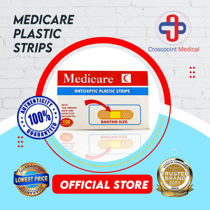 Medicare Antiseptic Plastic Strips 100pcs/pack | Lazada PH